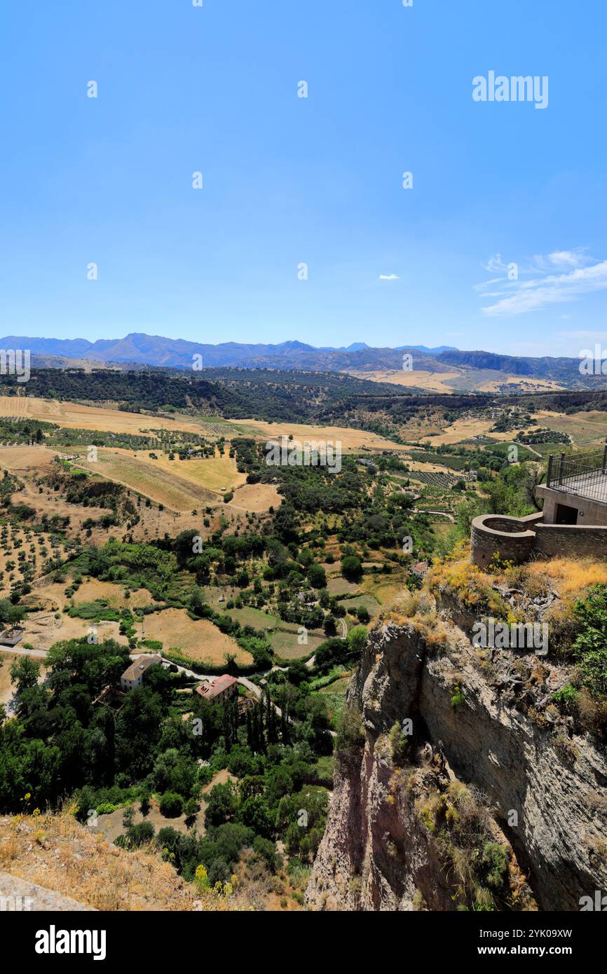 The Alameda Park and El Balcon del Tajo (El Balcon del Cono) looking ...