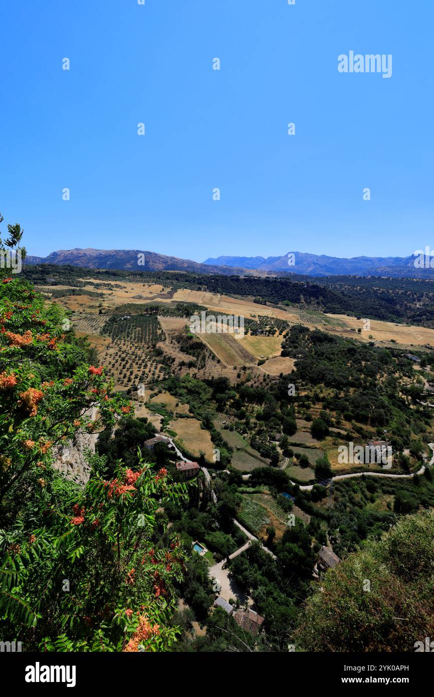 The Alameda Park and El Balcon del Tajo (El Balcon del Cono) looking ...