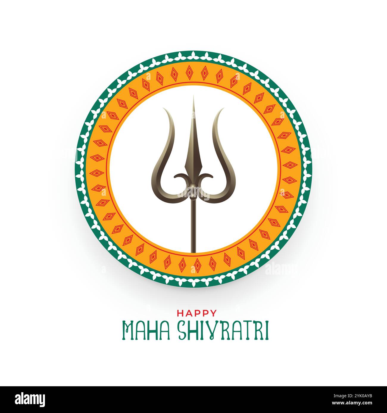hindu maha shivratri festival background with trishul symbol Stock ...