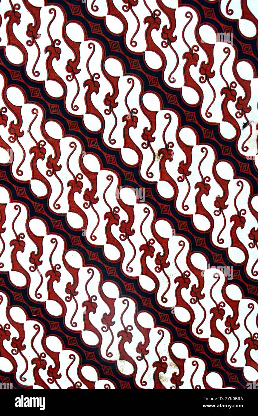 detailed pattern of batik cloth Stock Photo - Alamy