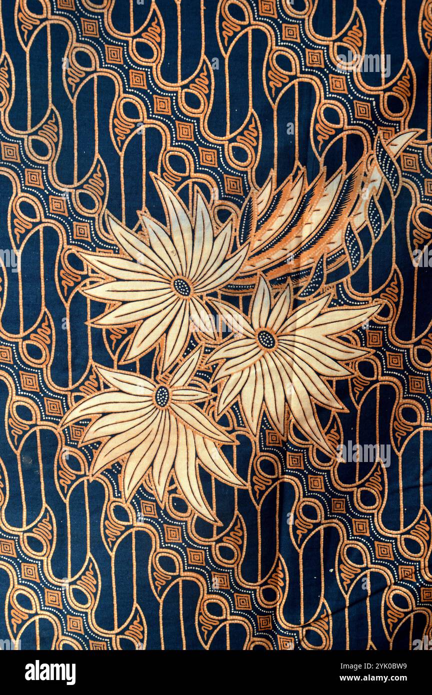 detailed pattern of batik cloth Stock Photo - Alamy