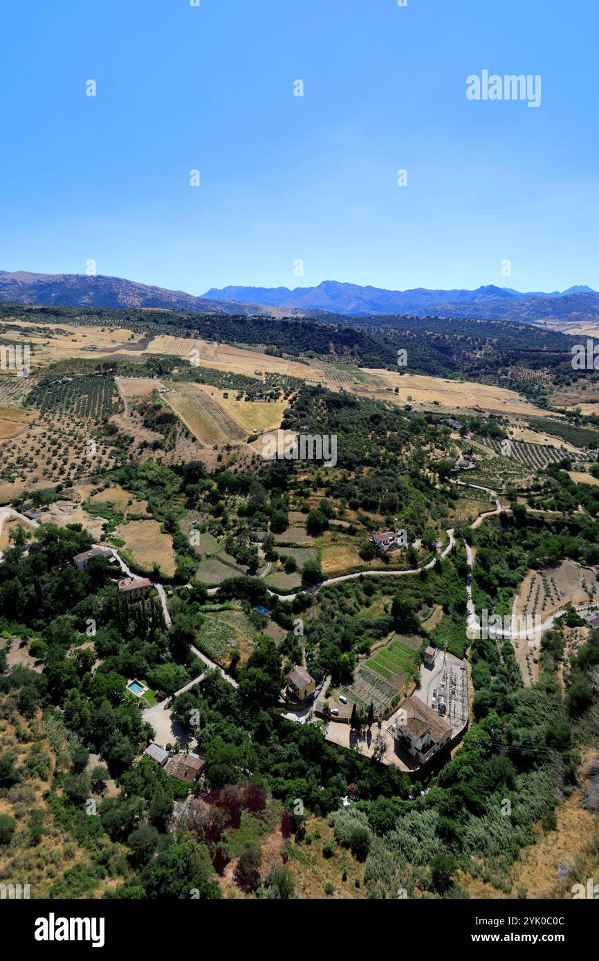 The Alameda Park and El Balcon del Tajo (El Balcon del Cono) looking ...