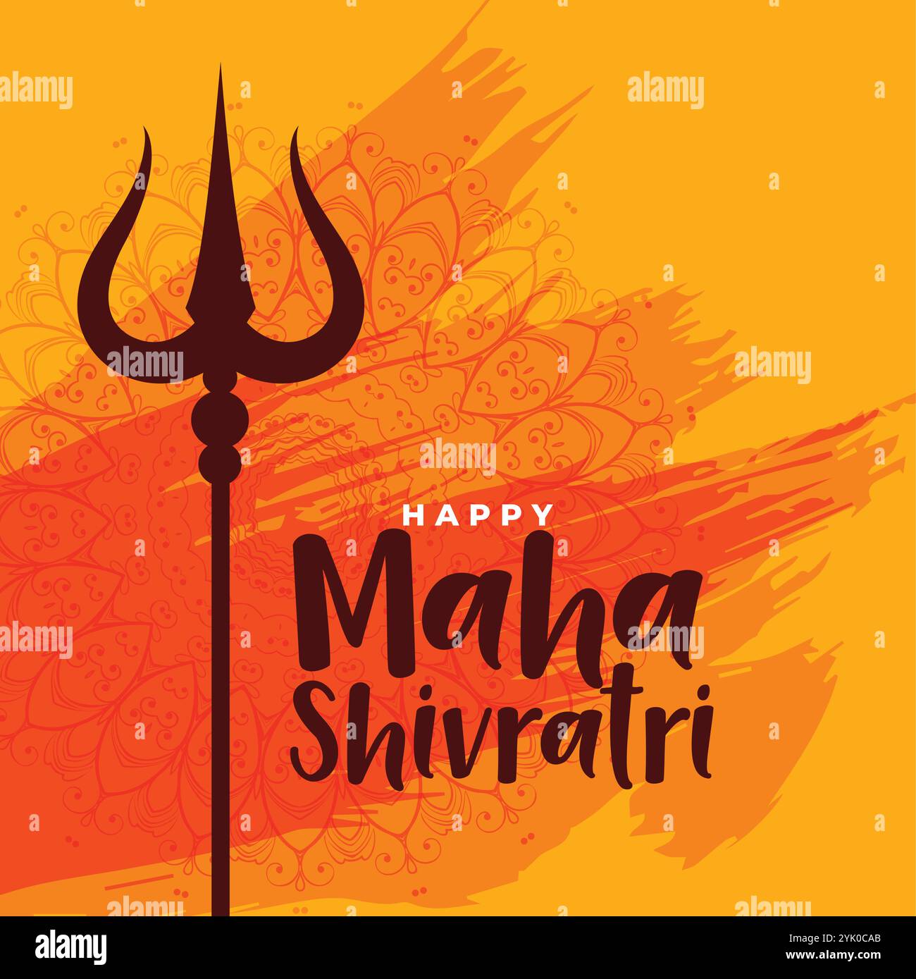 happy maha shivratri indian festival greeting background Stock Vector ...