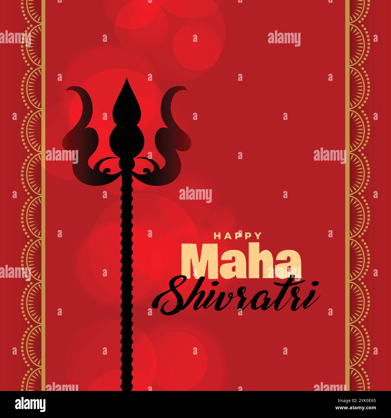 lord shiva trishul on red background Stock Vector Image & Art - Alamy