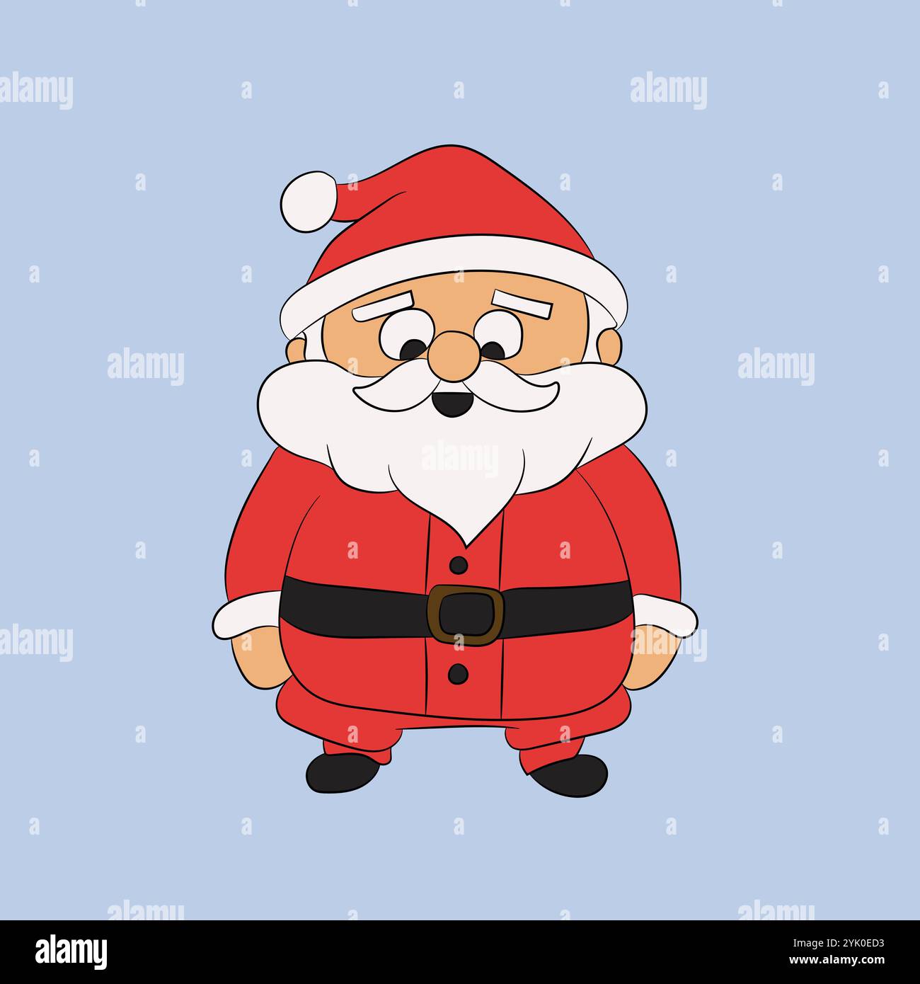 happy holidays christmas character illustration Stock Vector Image ...