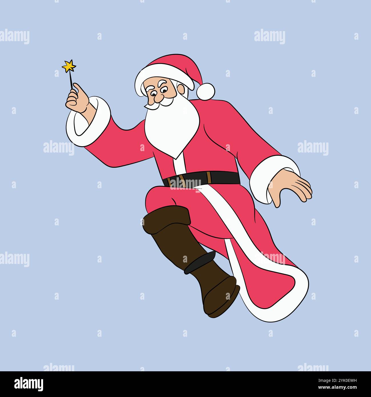 happy holidays christmas character illustration Stock Vector Image ...