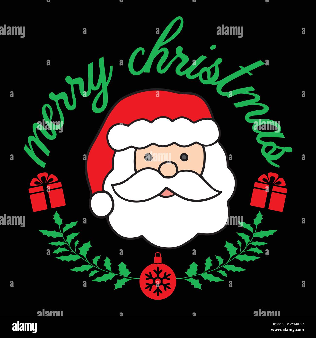 Christmas shirt design lettering Stock Vector Images - Alamy