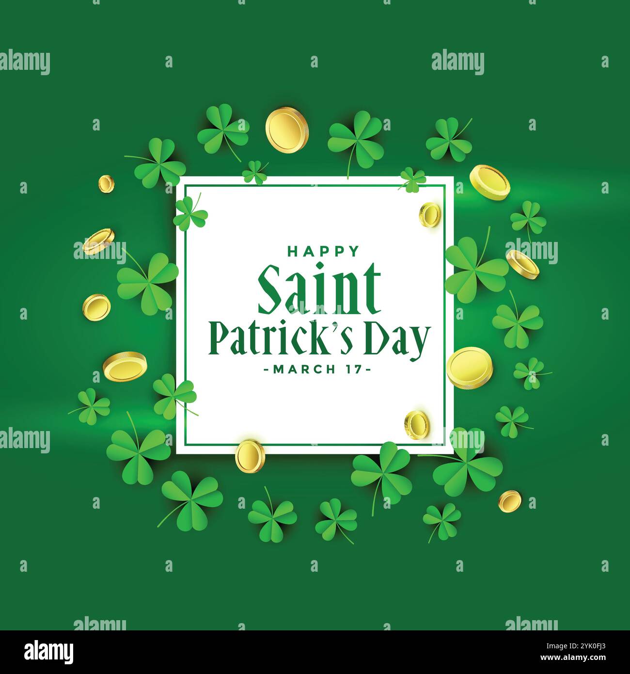 Festive banner happy st Stock Vector Images - Alamy