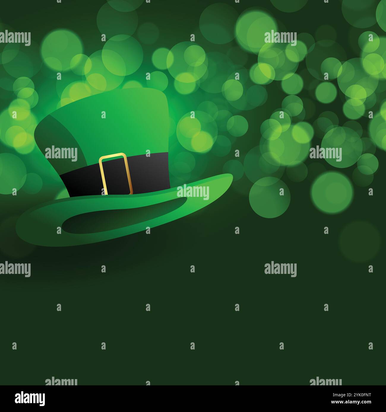 Green shamrock hat on Stock Vector Images - Alamy