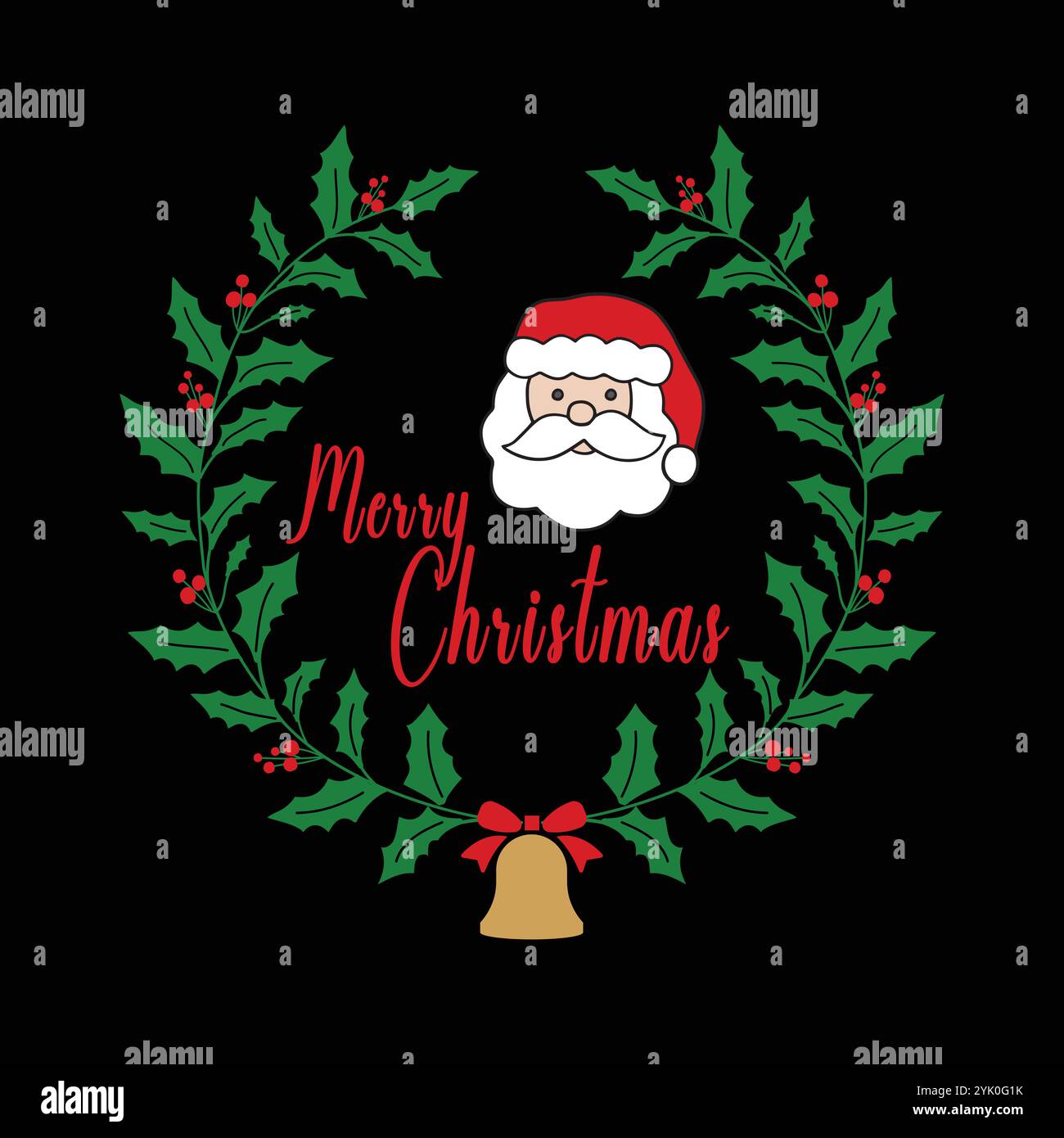 Merry Christmas Typography Design Stock Vector Image And Art Alamy