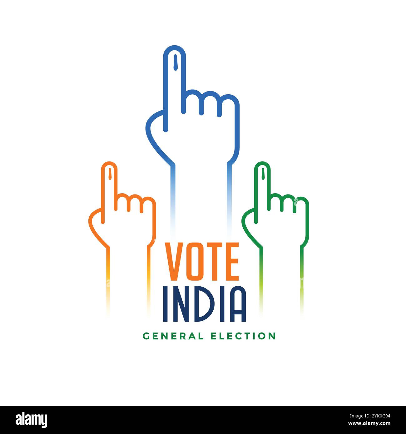 hand with voting sign for election Stock Vector Image & Art - Alamy