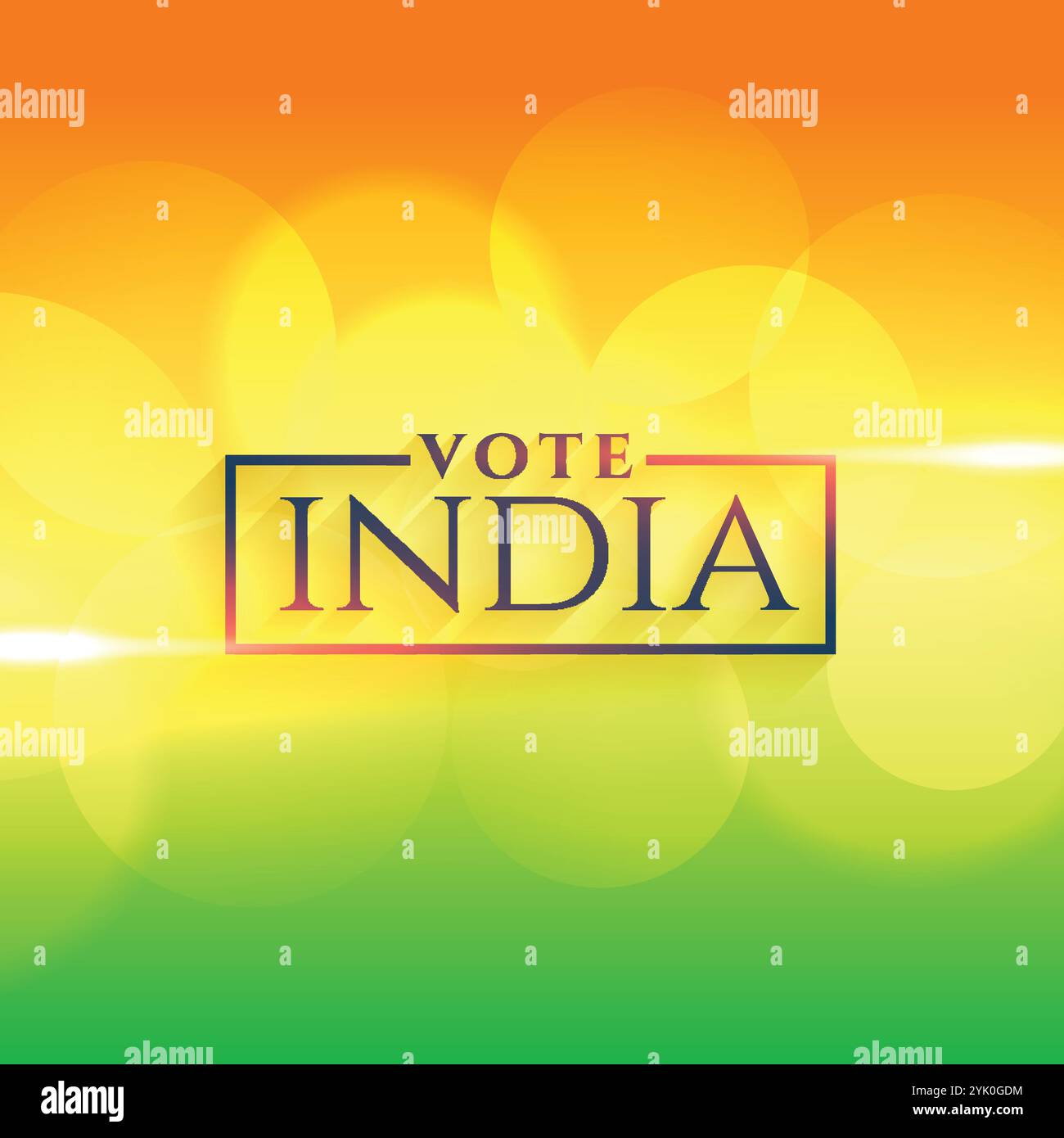 vote india background with indian flag colors Stock Vector Image & Art ...