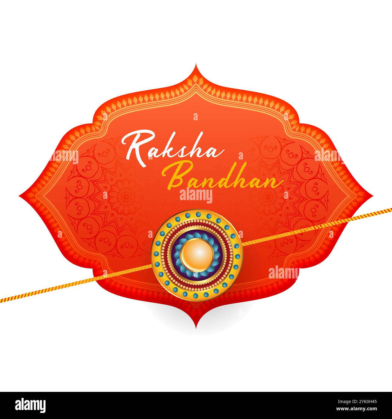 beautiful happy raksha bandhan background Stock Vector Image & Art - Alamy