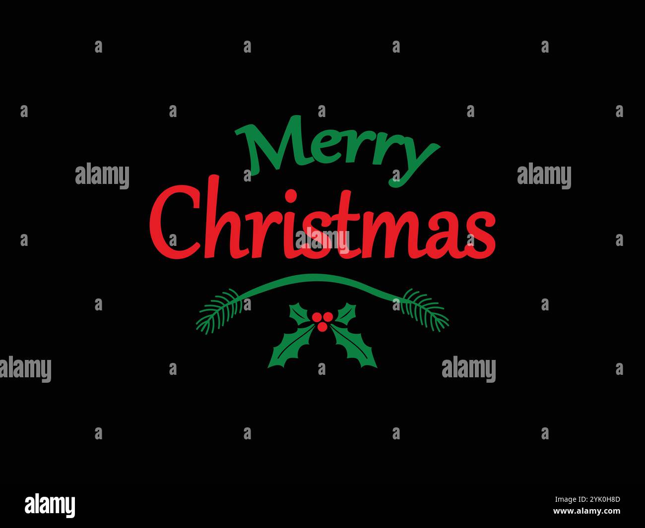 Merry christmas lettering cheerful Stock Vector Images - Alamy