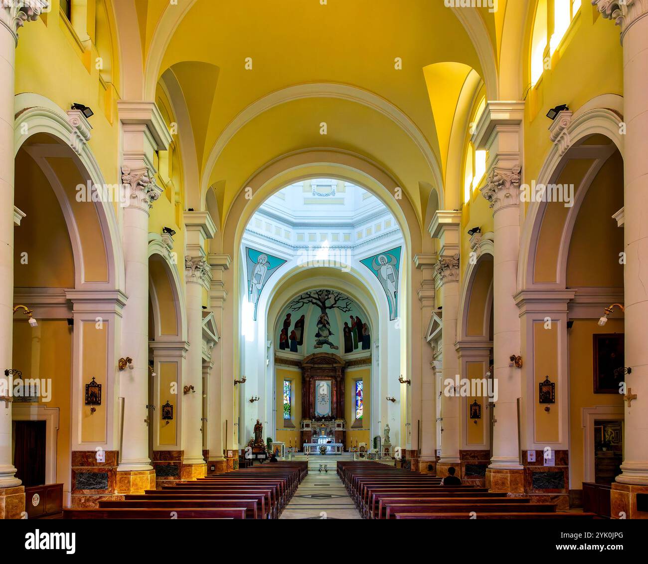The interior of Parrocchia Santa Maria Regina Pacis in Ostia, Italy ...