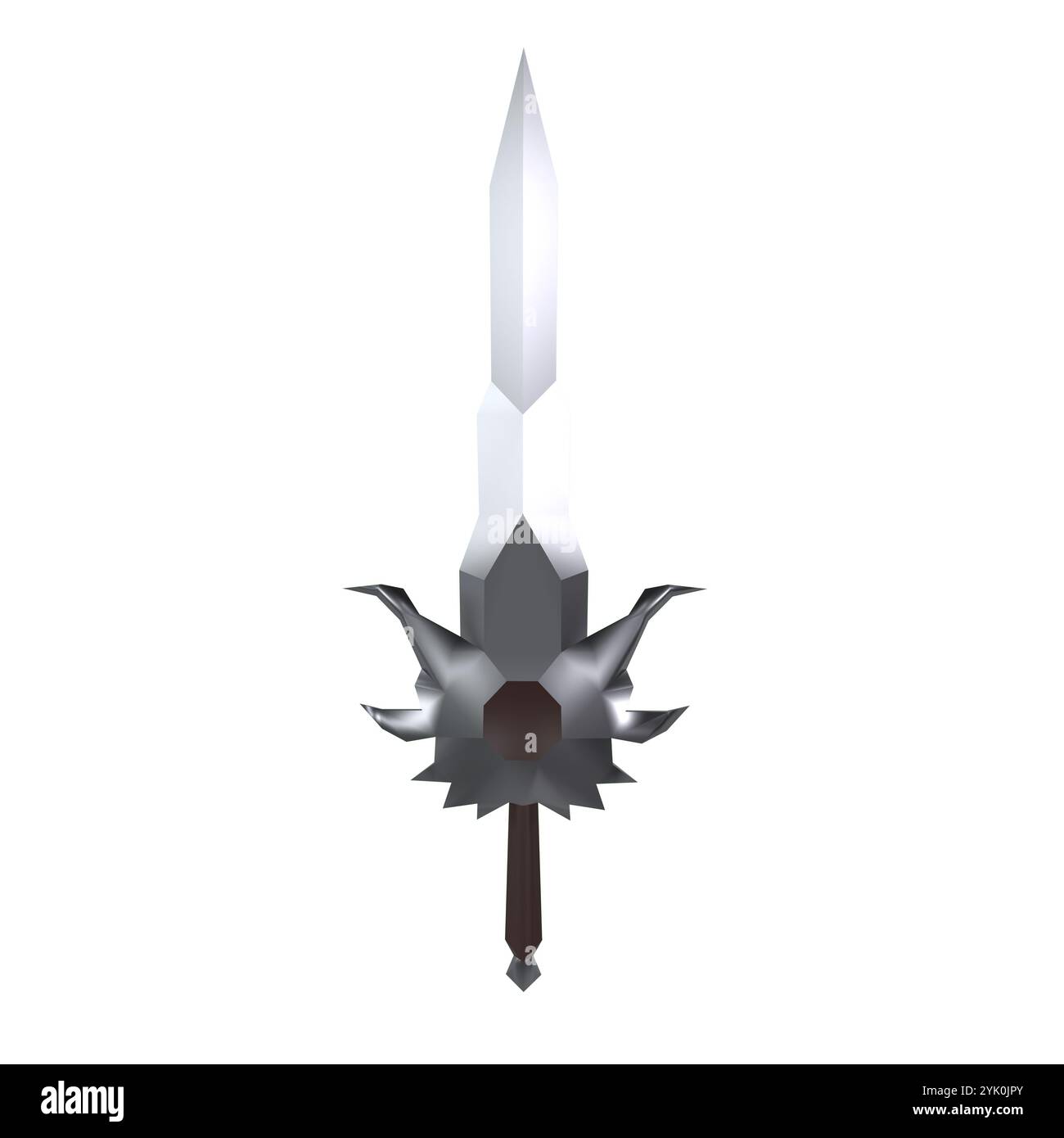 A unique sword features a silver blade and ornate hilt, perfect for ...