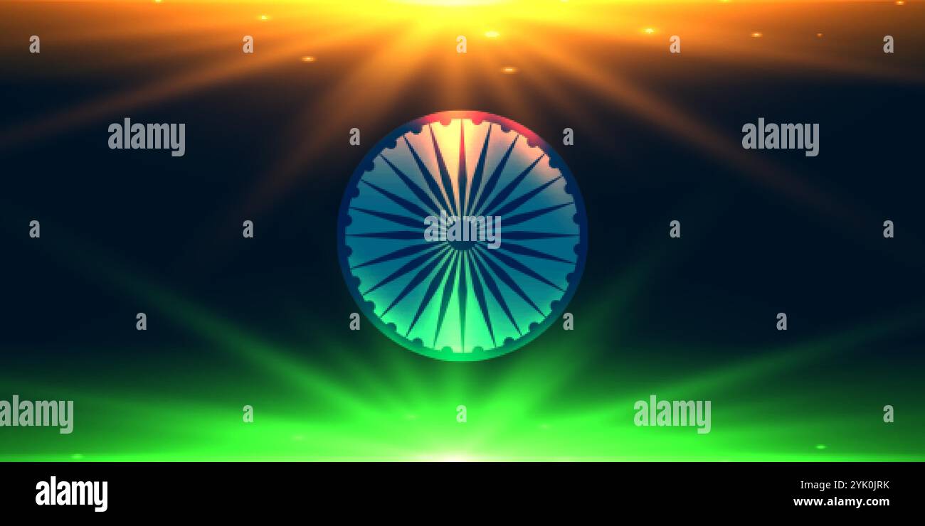 indian flag made with lights background Stock Vector Image & Art - Alamy