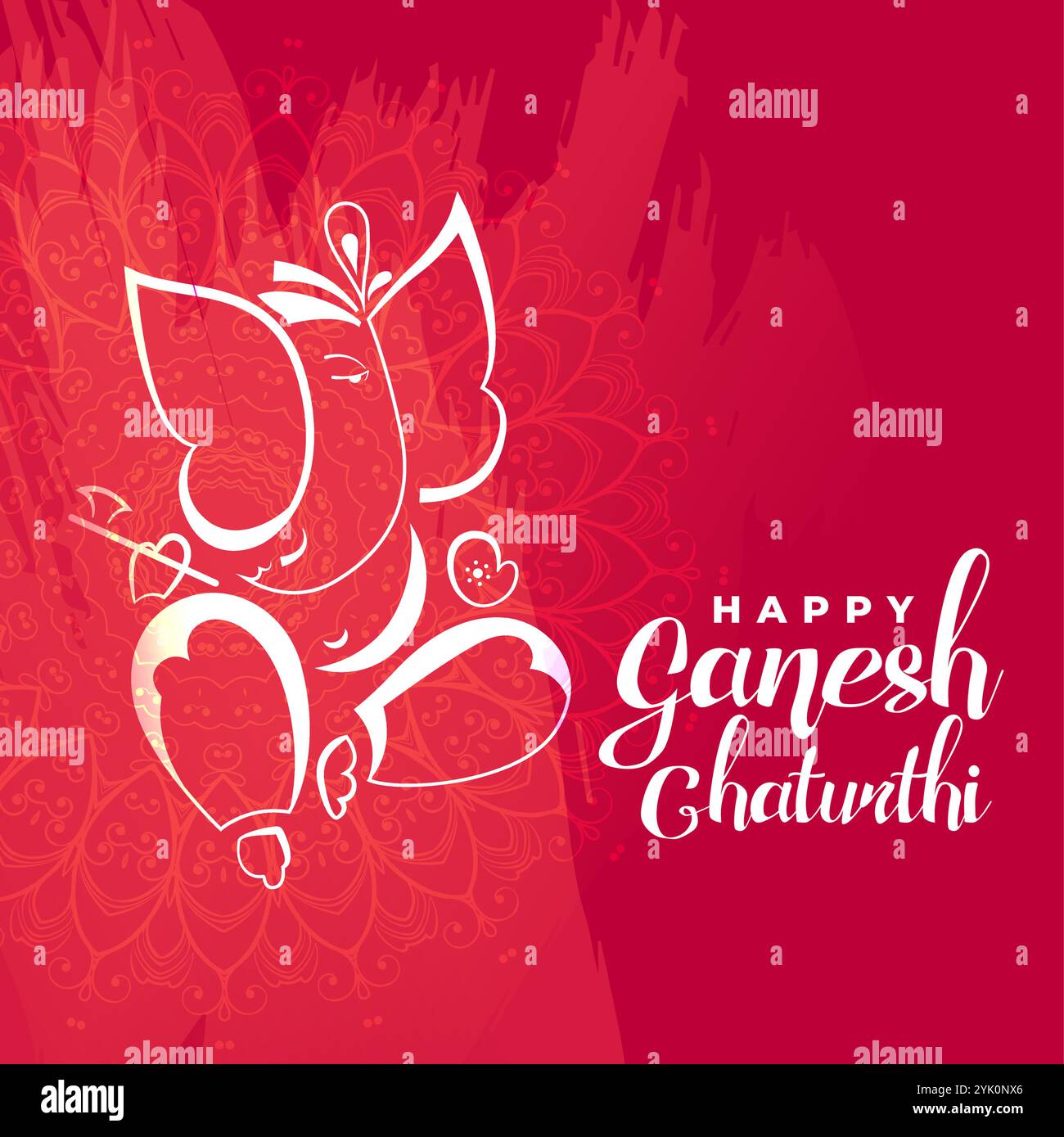 lord ganesha design for ganesh chaturthi mahotsav festival Stock Vector ...