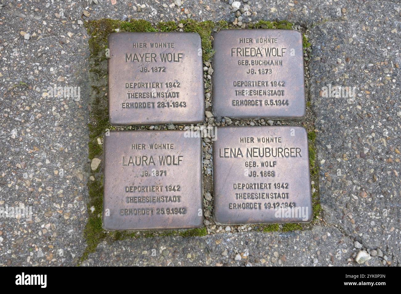 4 Stumbling Stones in memory of Jewish fellow citizens who were ...