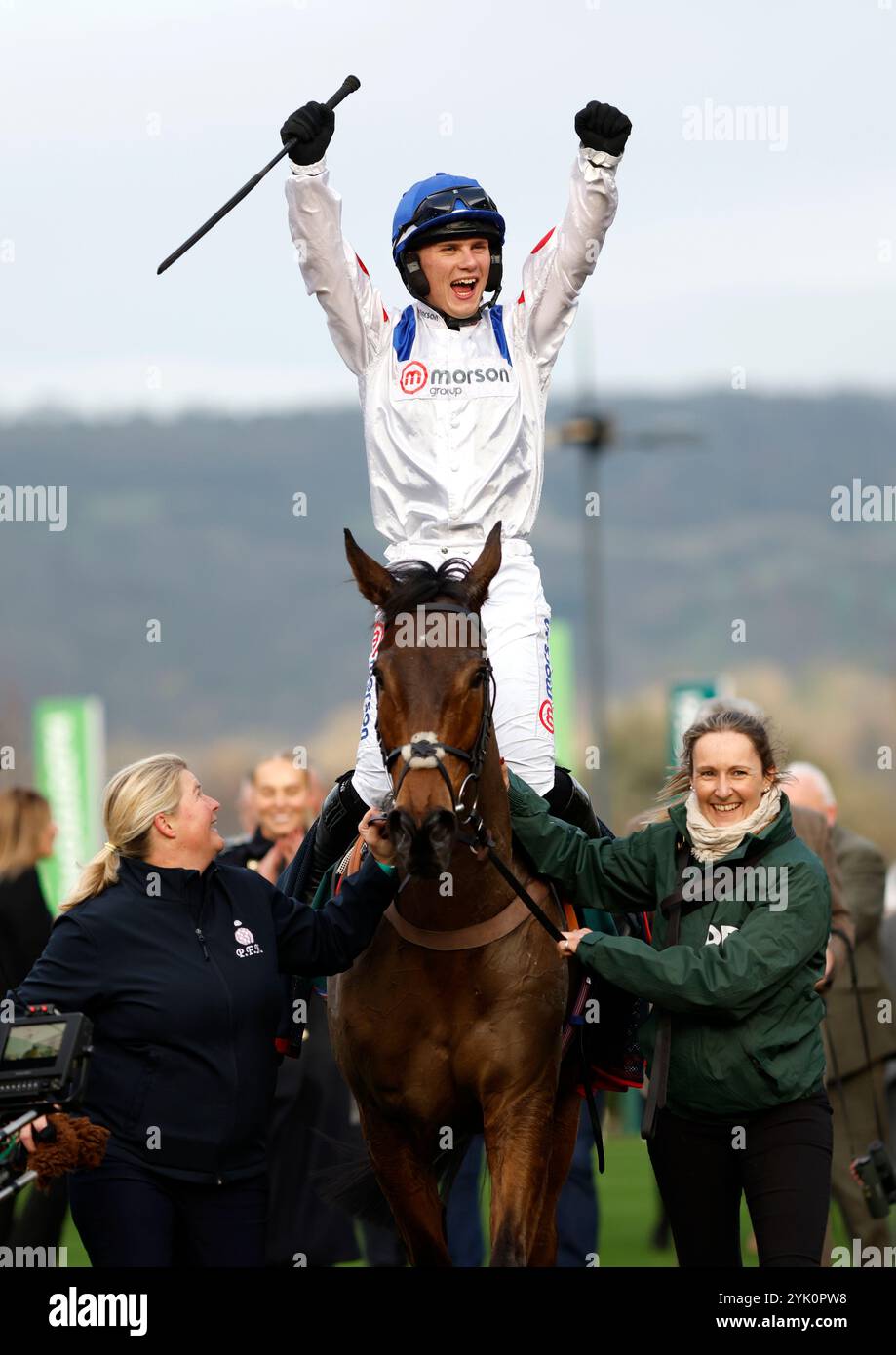 Freddie Gingell after winning the Paddy Power Gold Cup Handicap Chase ...