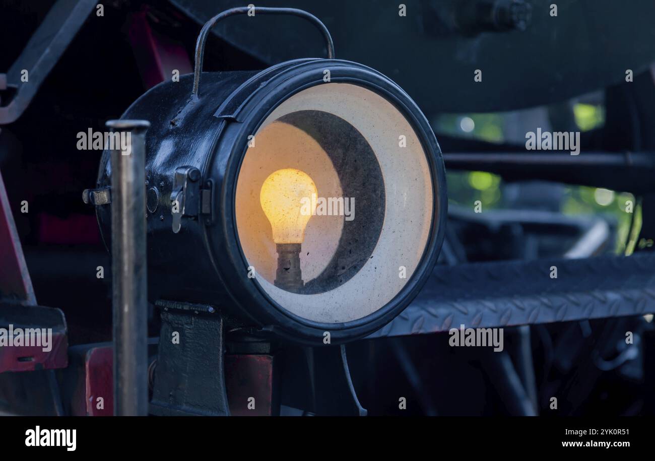 Steam locomotive headlight hi-res stock photography and images - Alamy