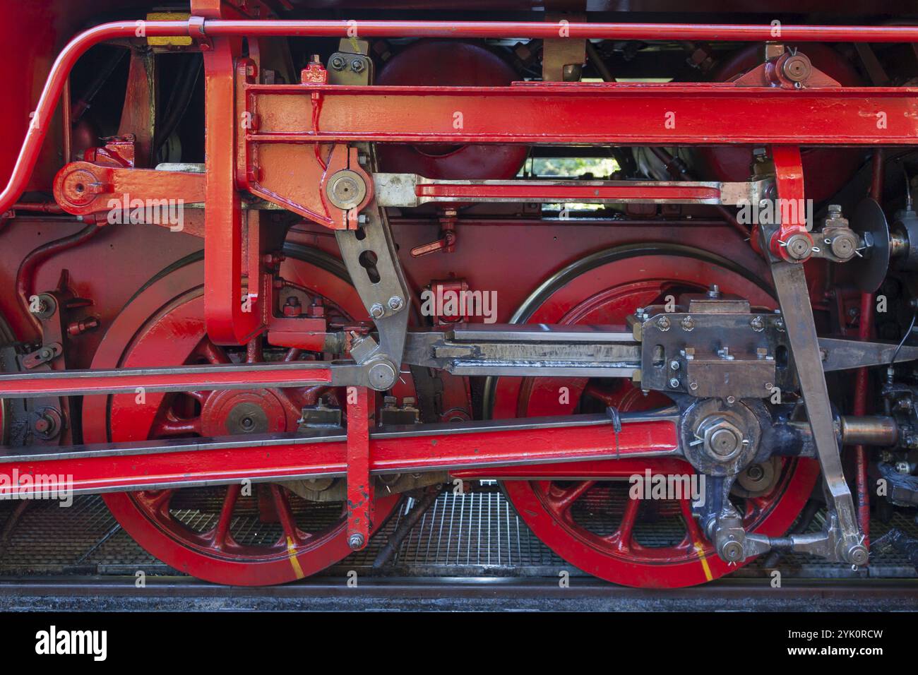 Drive of a steam locomotive, Germany, Europe Stock Photo - Alamy