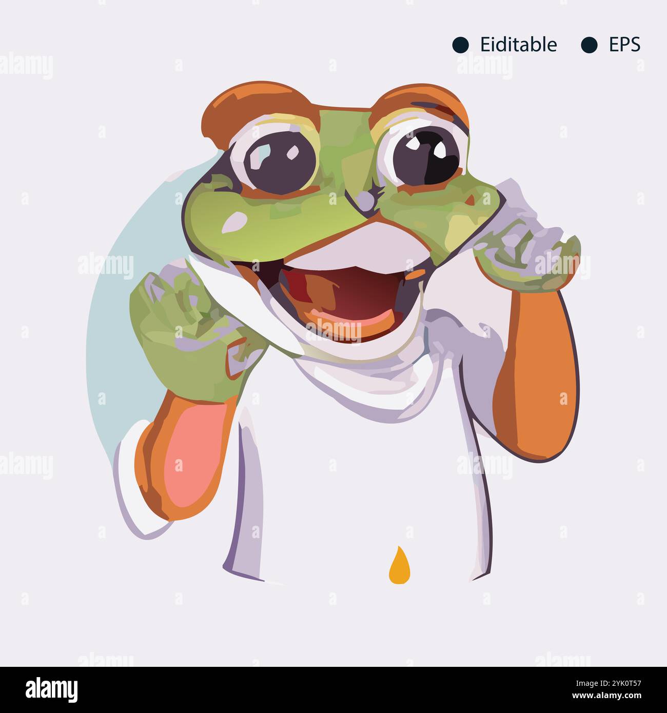 set different types of frog Celebrity frog sit in luxury car with ...