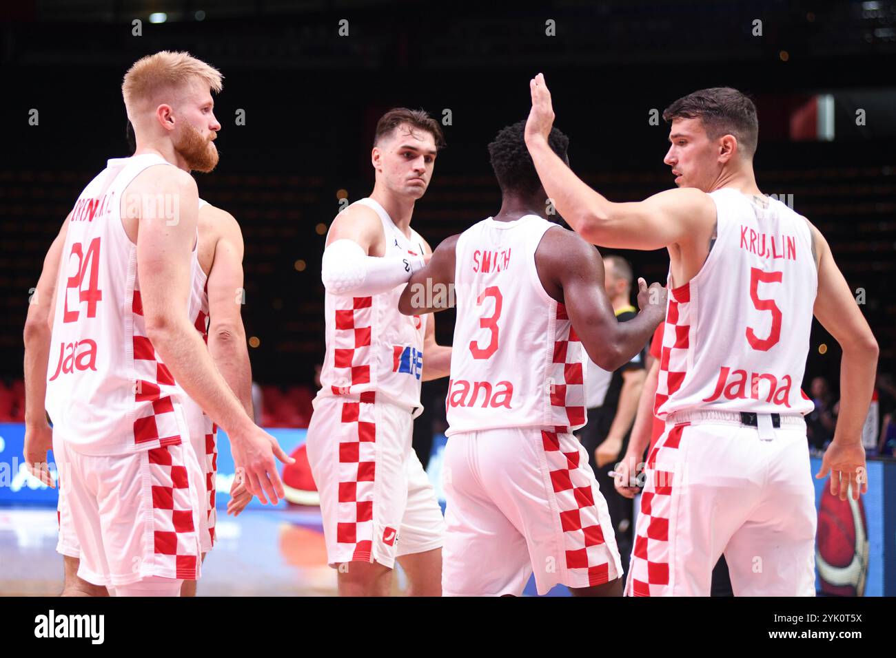 Croatia Basketball team. FIBA Olympic Qualifying Tournament. Piraeus ...
