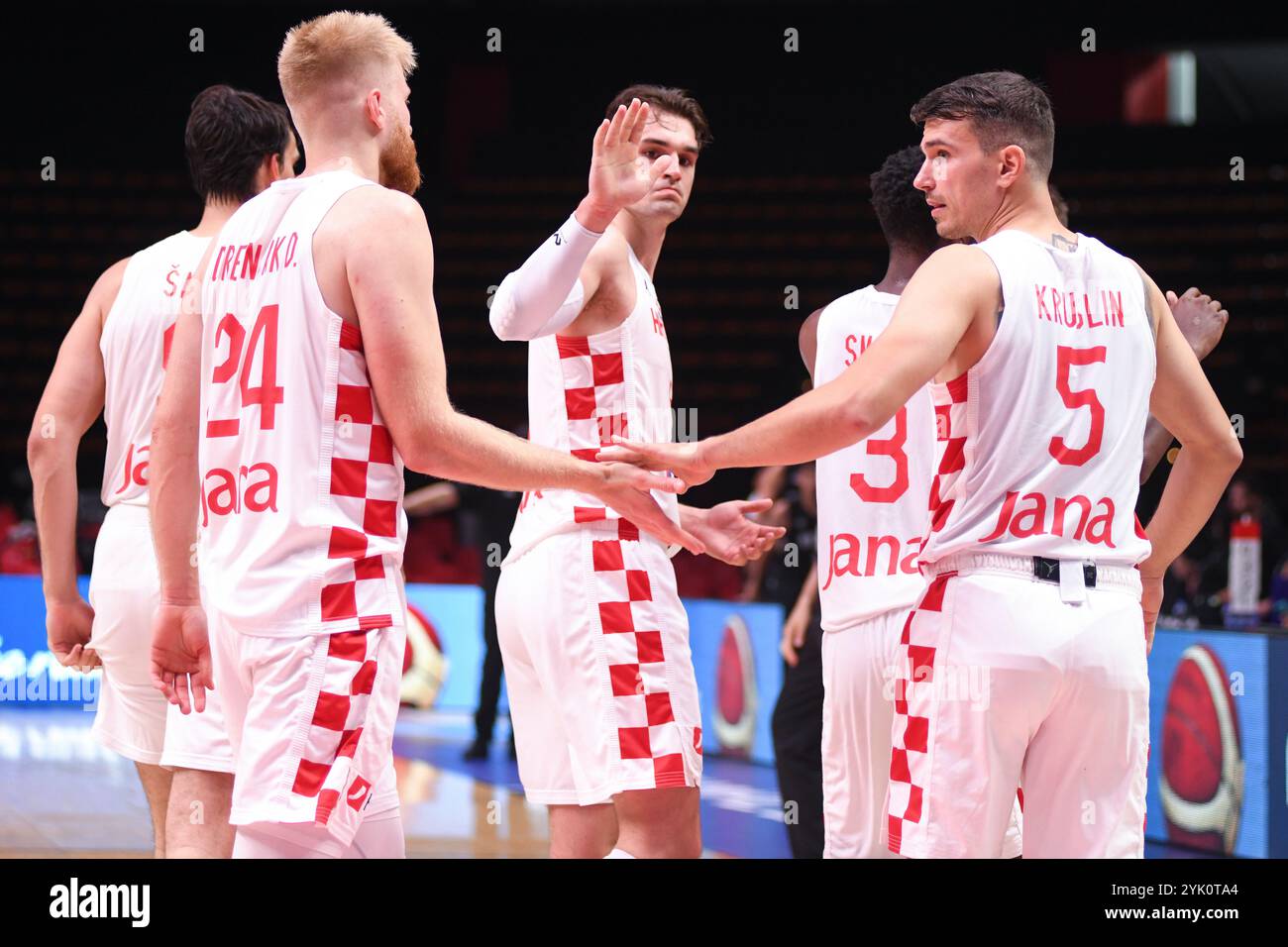 Croatia Basketball team. FIBA Olympic Qualifying Tournament. Piraeus ...
