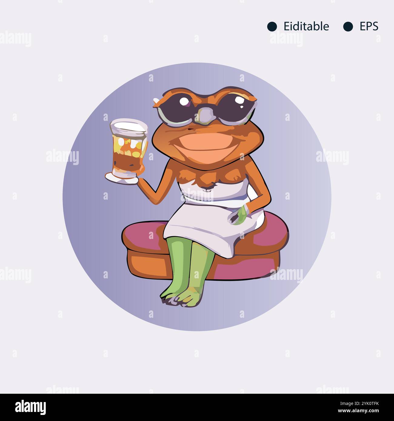set different types of frog Celebrity frog sit in luxury car with ...