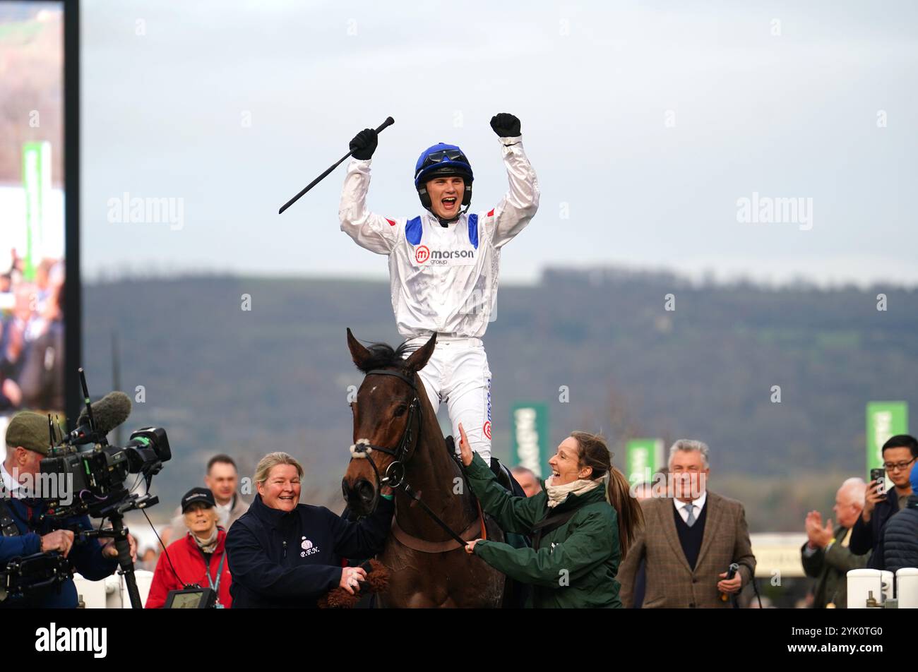 Freddie Gingell after winning the Paddy Power Gold Cup Handicap Chase ...