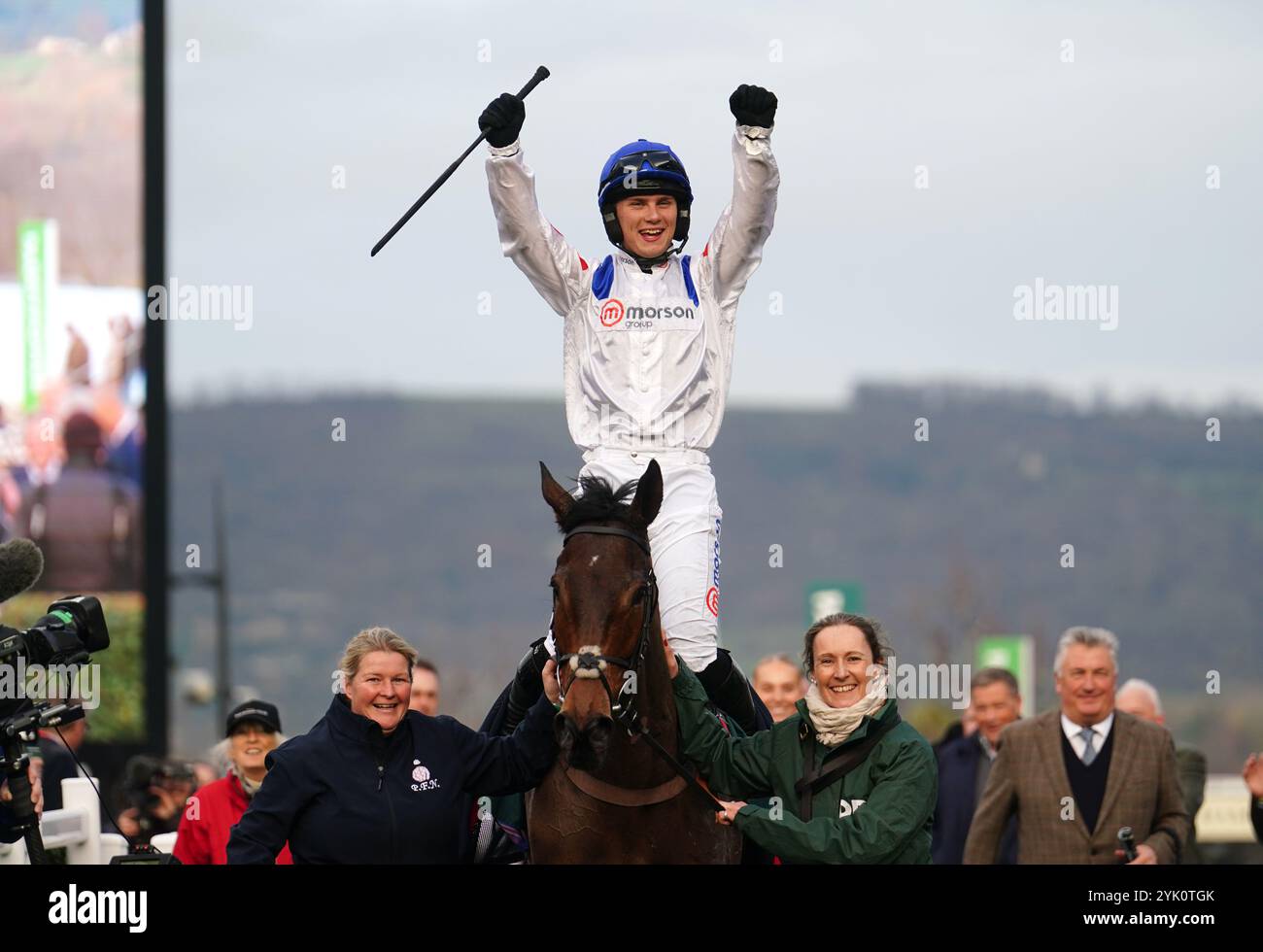 Freddie Gingell after winning the Paddy Power Gold Cup Handicap Chase ...