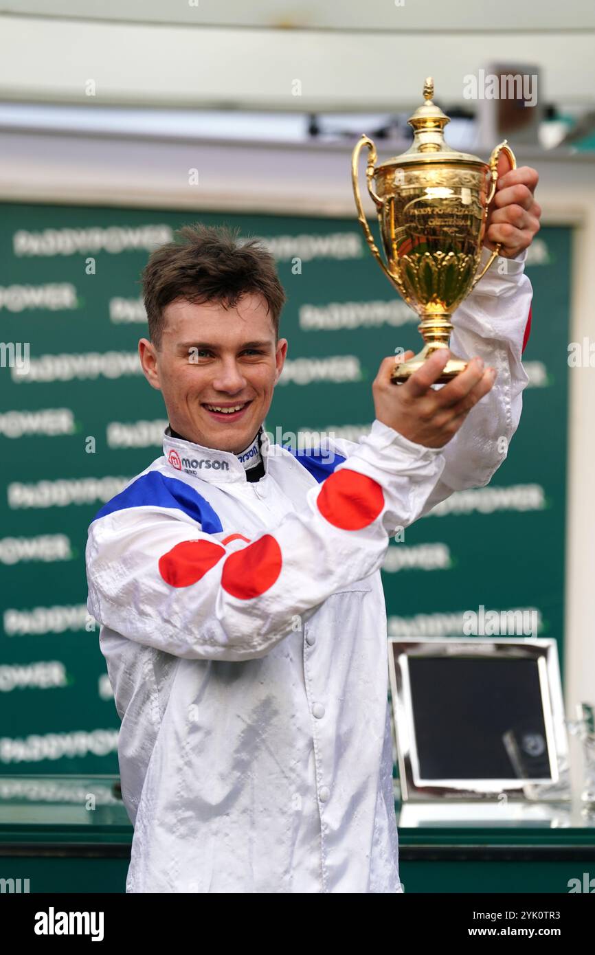 Freddie Gingell after winning the Paddy Power Gold Cup Handicap Chase ...