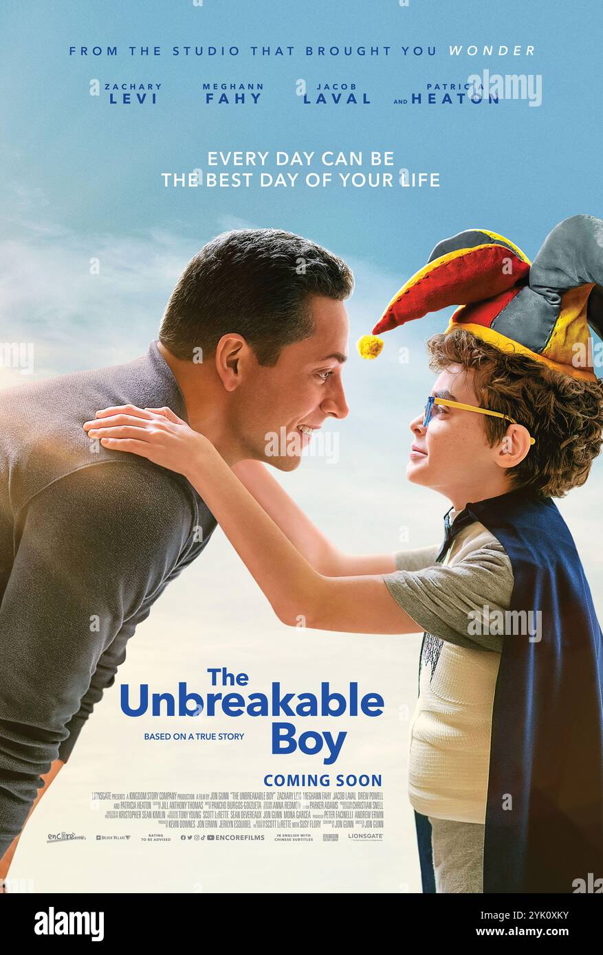 The Unbreakable Boy poster Zachary Levi & Jacob Laval Stock Photo - Alamy