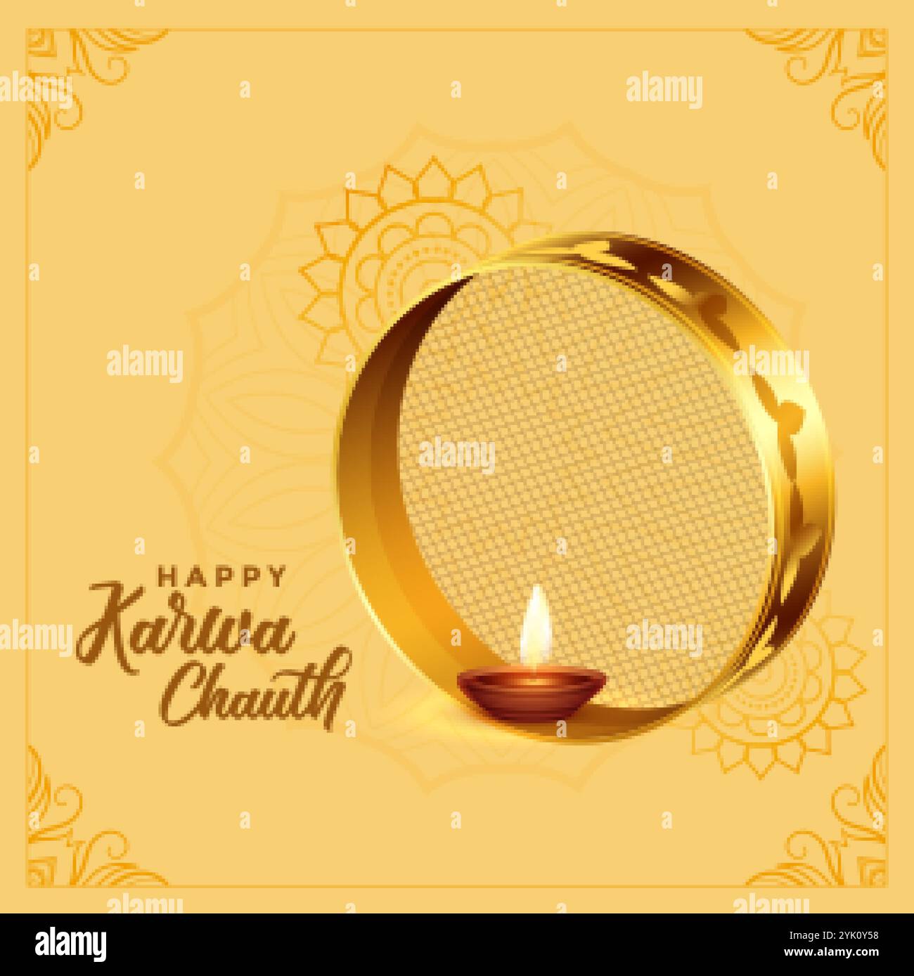 indian festival card design of karwa chauth Stock Vector Image & Art ...