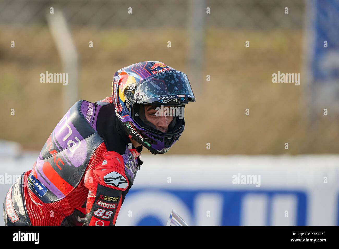 Jorge Martin of Spain rides for Prima Pramac Racing celebrates his ...