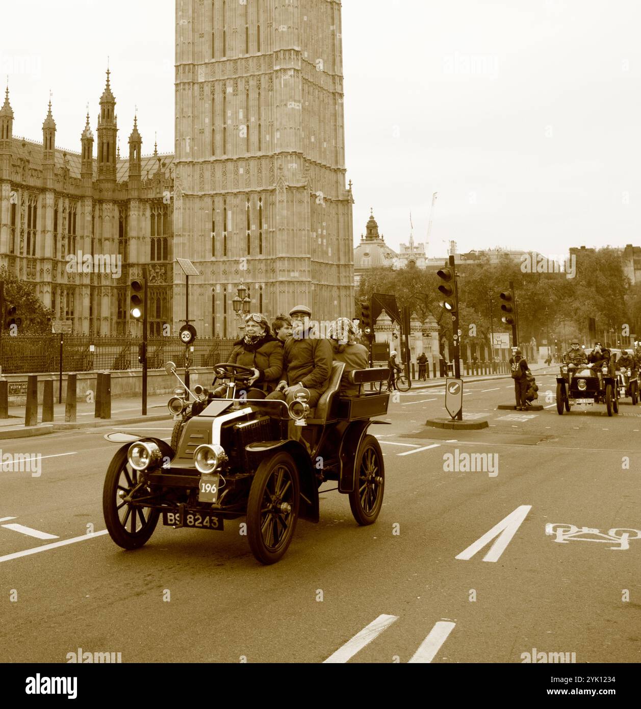 Sepia 1903 Renault London To Brighton Veteran Car Run Westminster ...