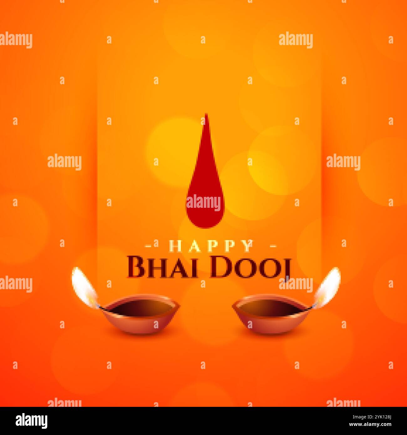 happy bhai dooj indian family tradition celebration background Stock ...