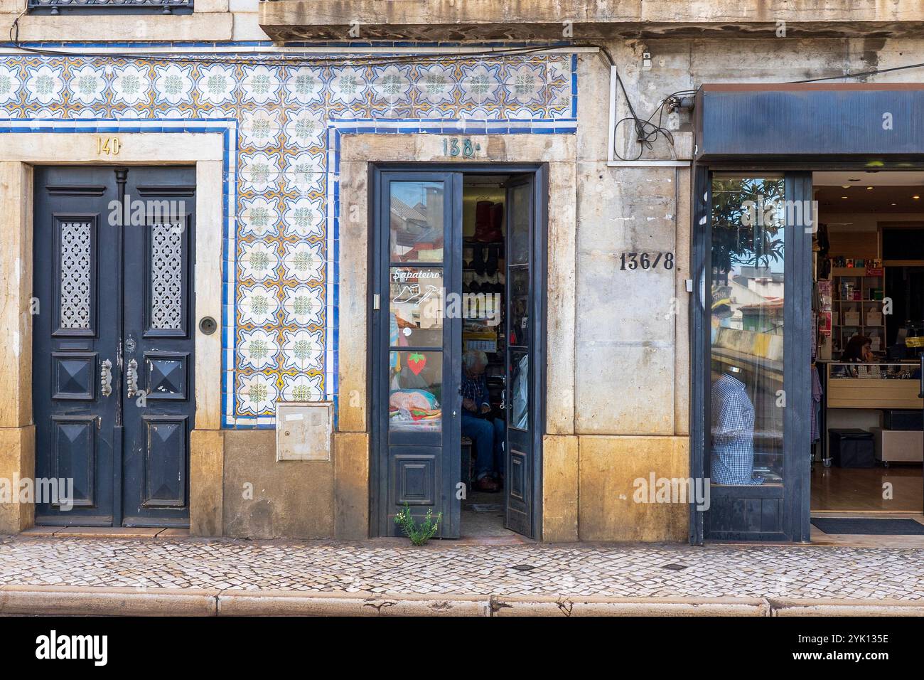 Exterior of Traditional Sapateiro shop ("cobbler" or "shoemaker ...