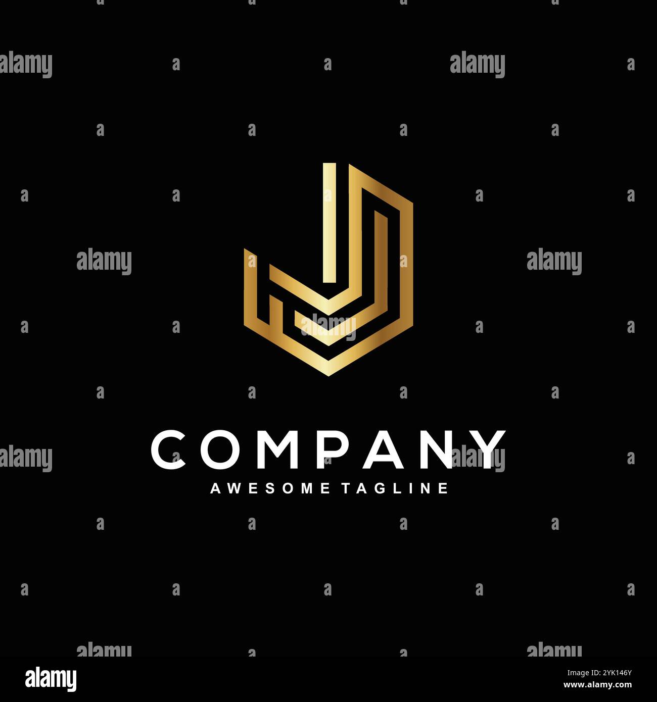 Letter j decoration logo Stock Vector Images - Alamy