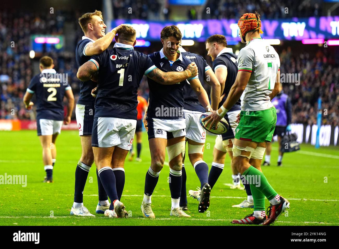 Scotland jamie bhatti try v portugal hi-res stock photography and ...