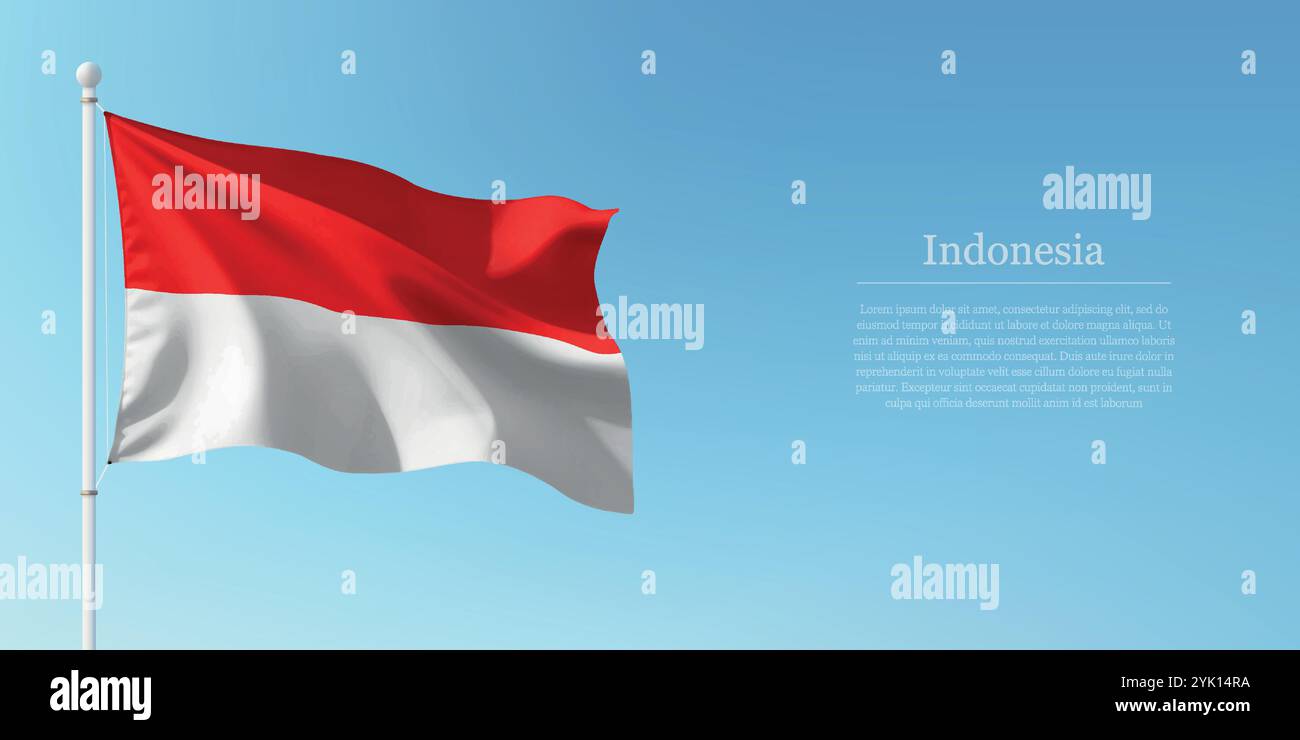 Minimalist indonesia flag hi-res stock photography and images - Alamy