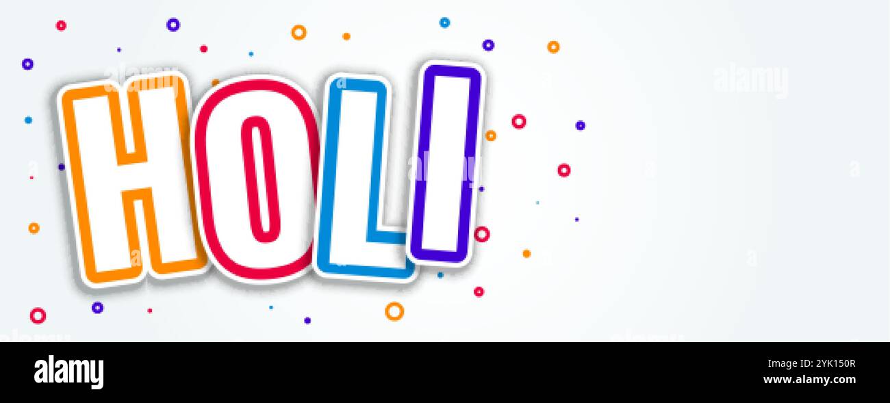 Holi text Stock Vector Images - Alamy