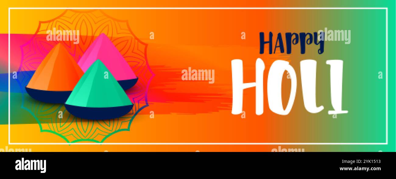 Holi indian festival Stock Vector Images - Alamy