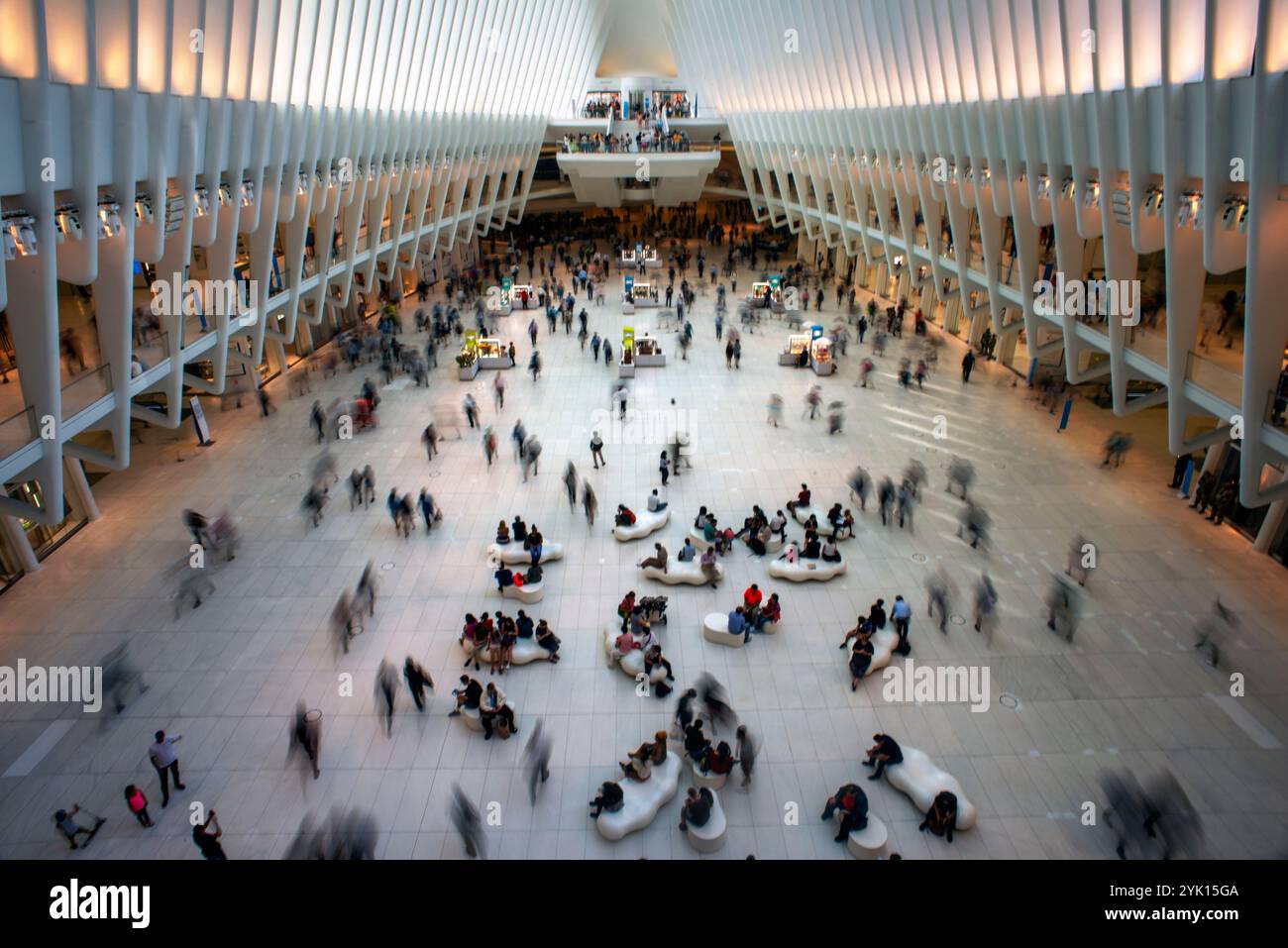 Inside Oculus, the transportation hub by architect Santiago Calatrava ...