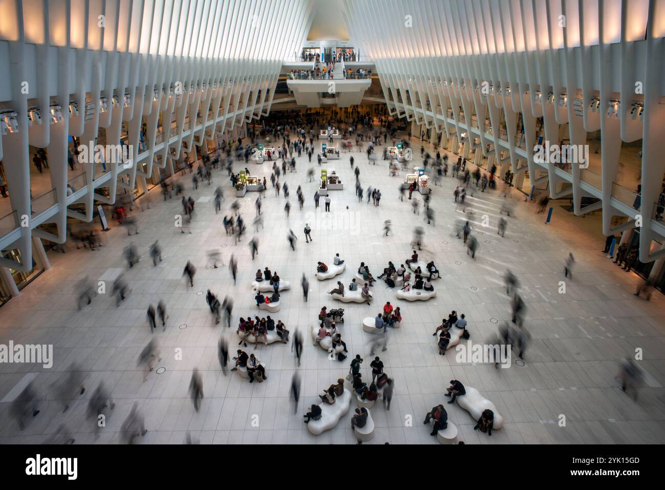 Inside Oculus, the transportation hub by architect Santiago Calatrava ...