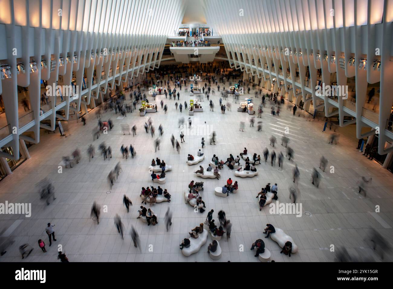 Inside Oculus, the transportation hub by architect Santiago Calatrava ...