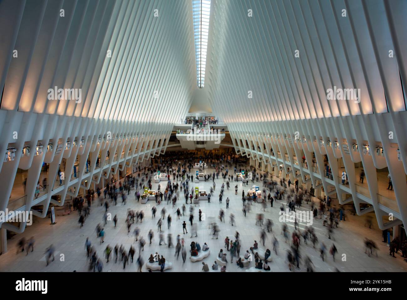 Inside Oculus, the transportation hub by architect Santiago Calatrava ...