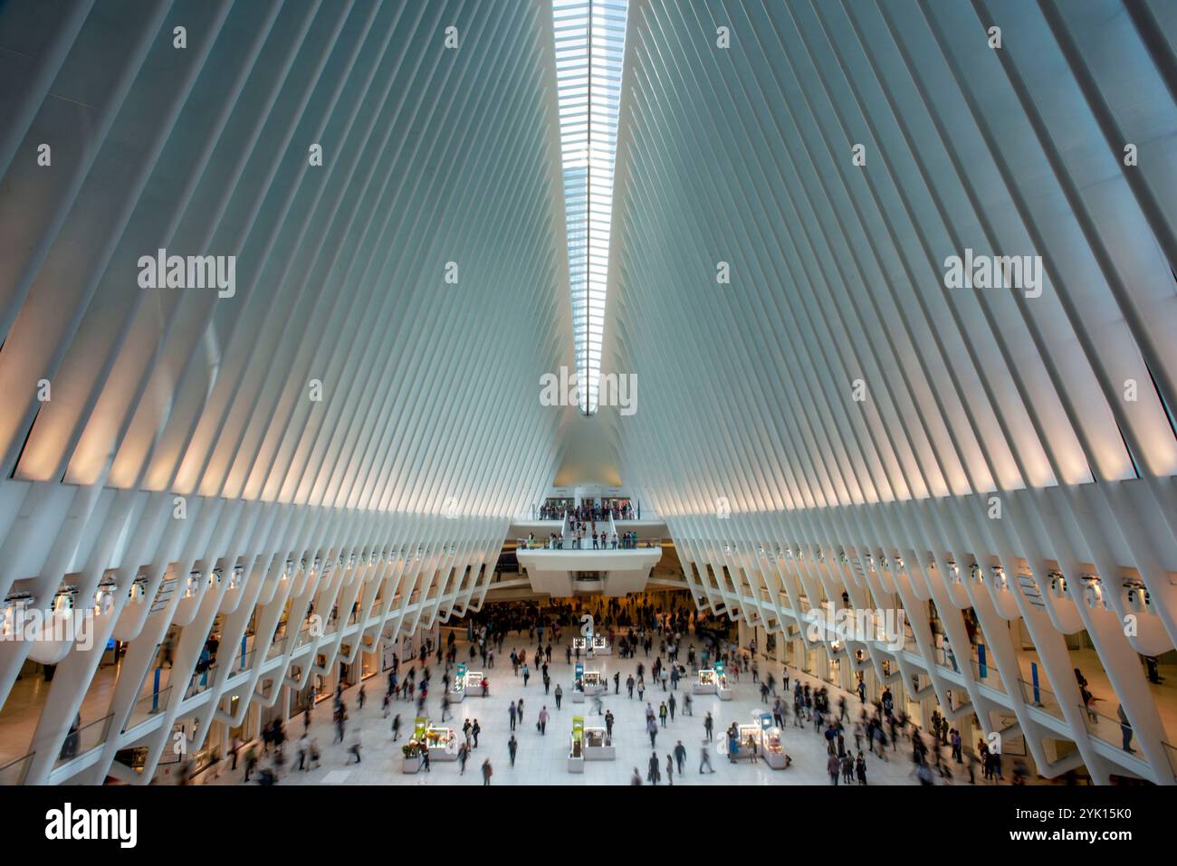 Inside Oculus, the transportation hub by architect Santiago Calatrava ...