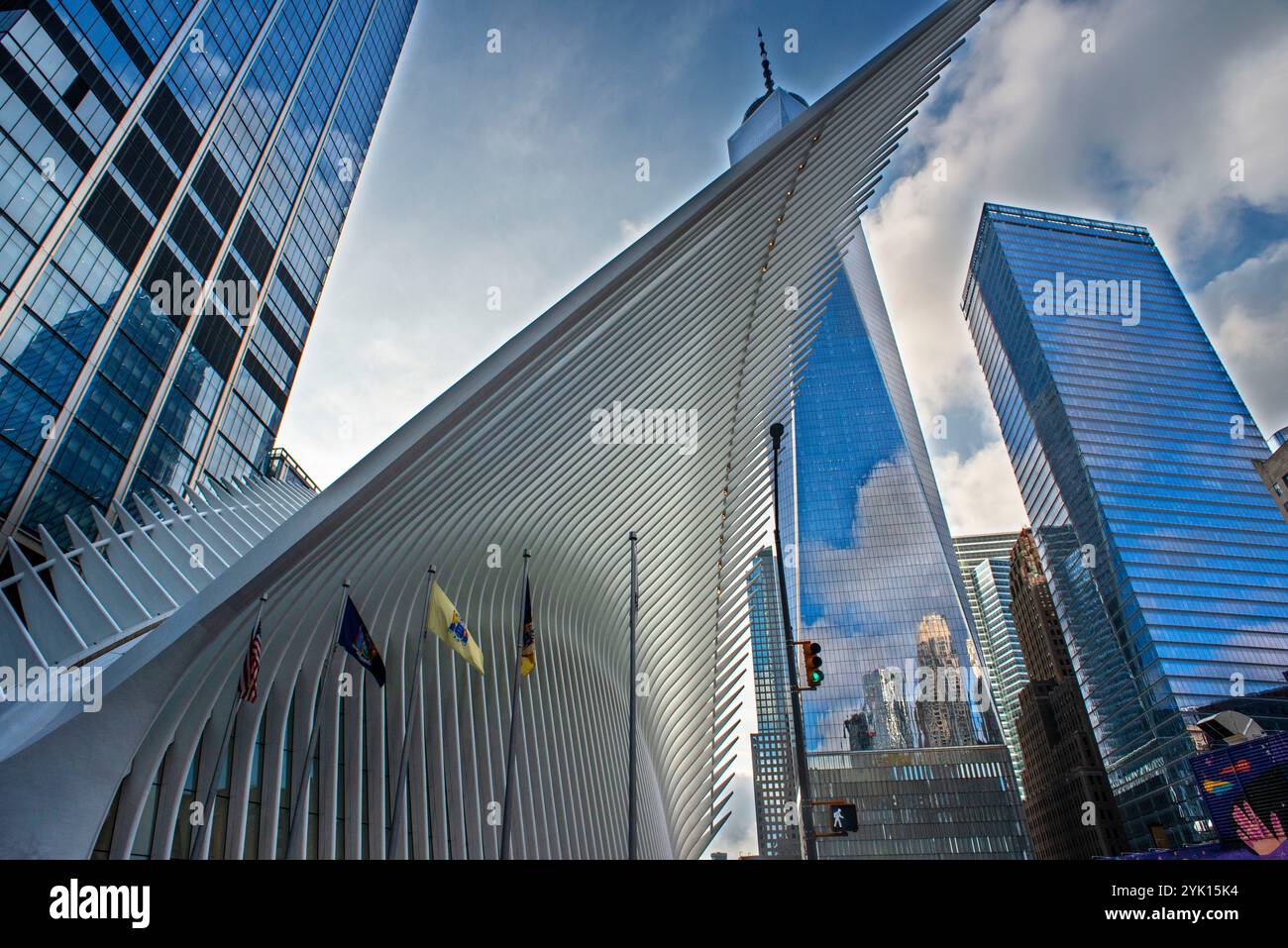 Oculus, the transportation hub by architect Santiago Calatrava, at the ...
